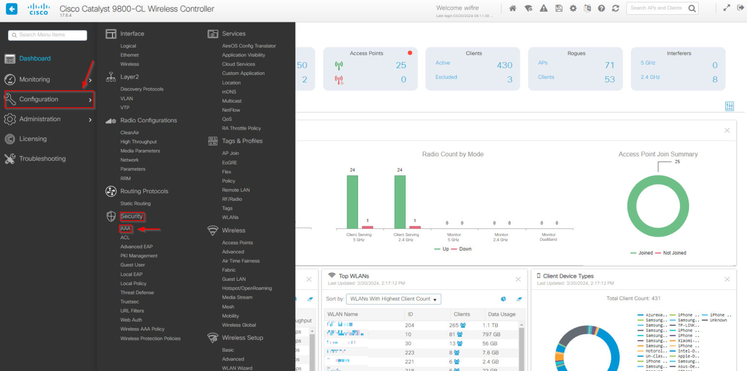 Cisco Catalyst 9800: aprenda a configurar com Hotspot WiFire
