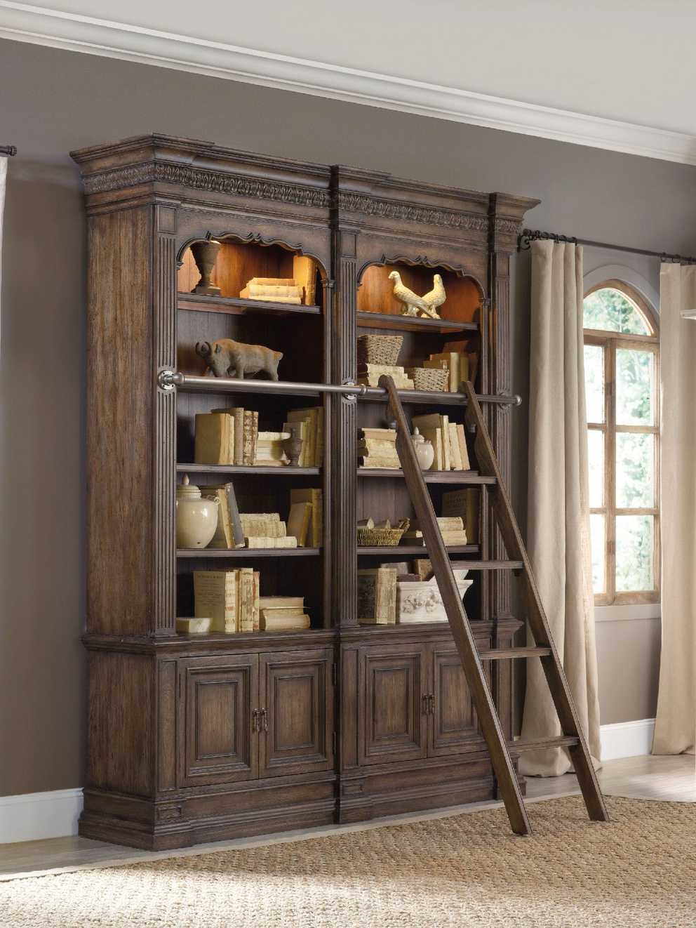 Image Gallery of Bookcases With Ladder (View 4 of 15 Photos)