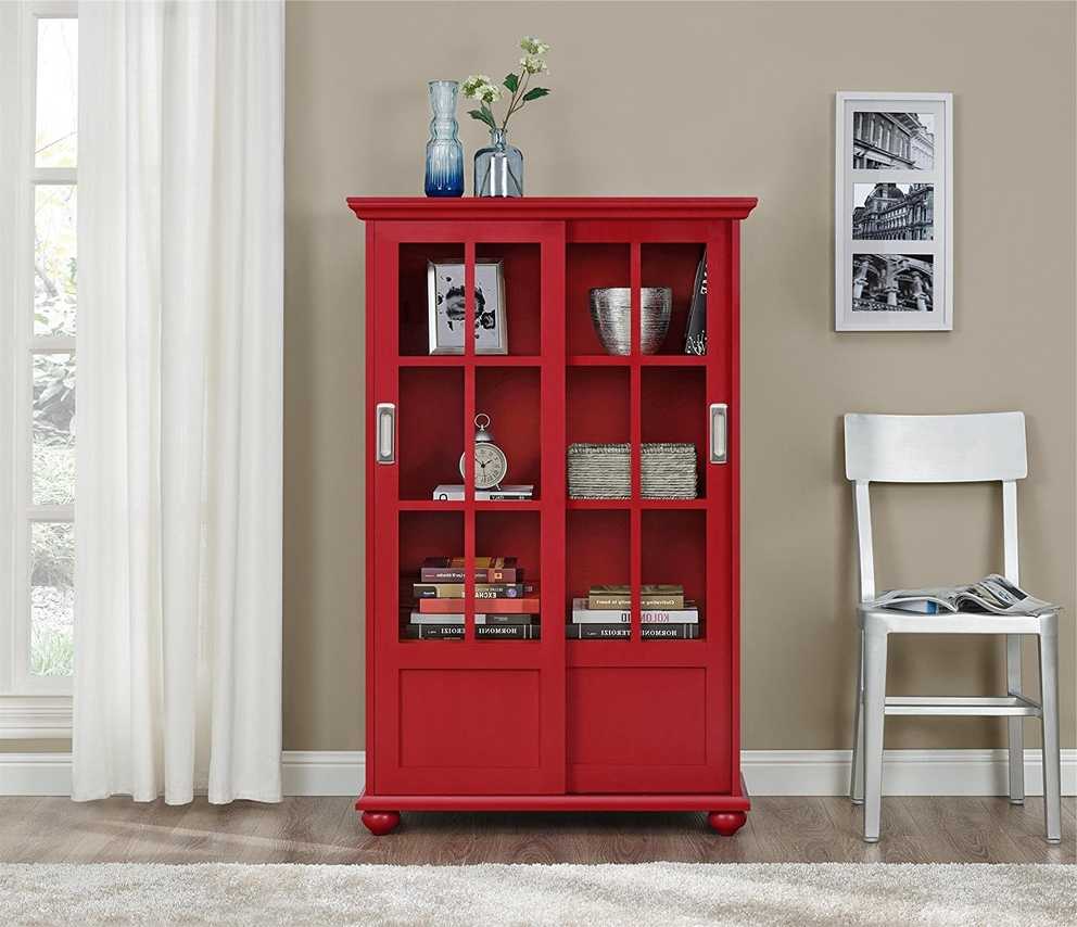 15 Ideas of Red Bookcases