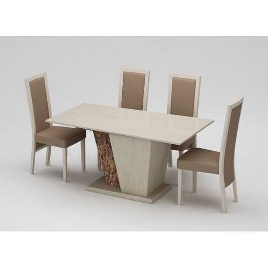 20 Collection of Marble Effect Dining Tables and Chairs