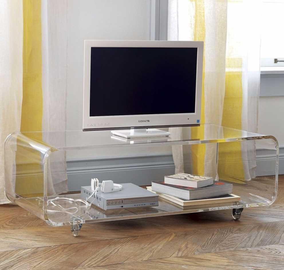 Displaying Gallery of Clear Acrylic Tv Stands (View 19 of 20 Photos)