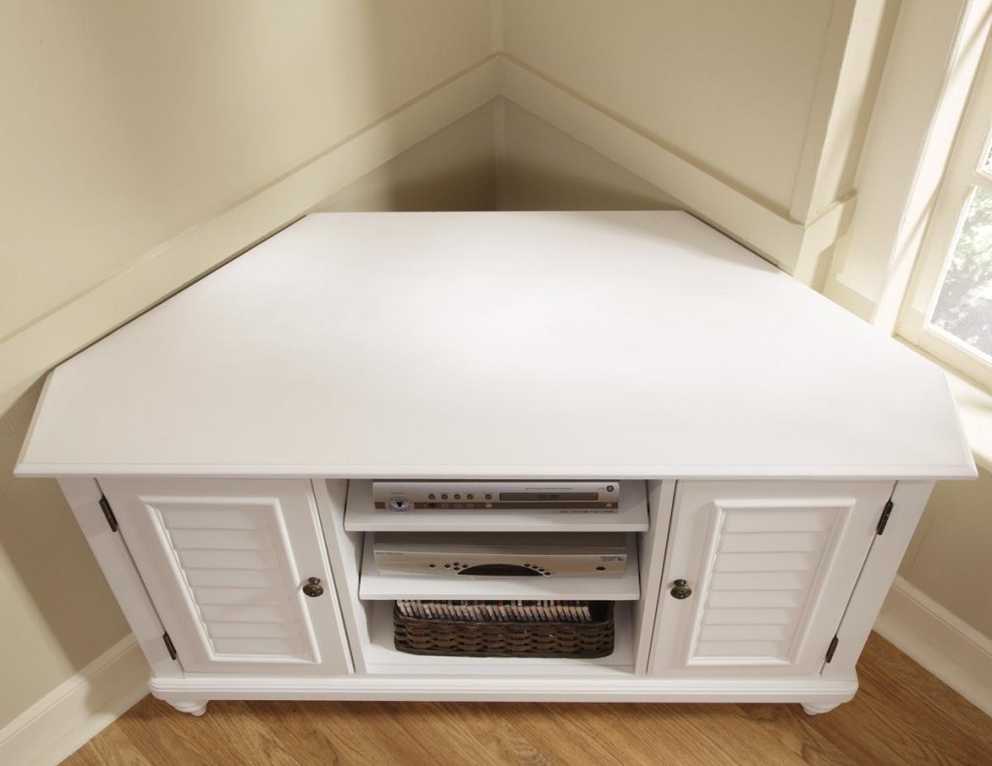 Showing Gallery of White Wood Corner Tv Stands (View 4 of 20 Photos)