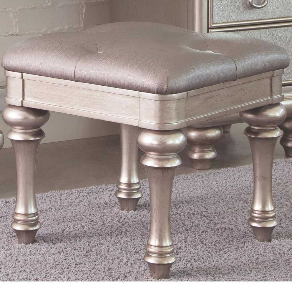 Showing Gallery of Ivory Button-Tufted Vanity Stools (View 2 of 10 Photos)