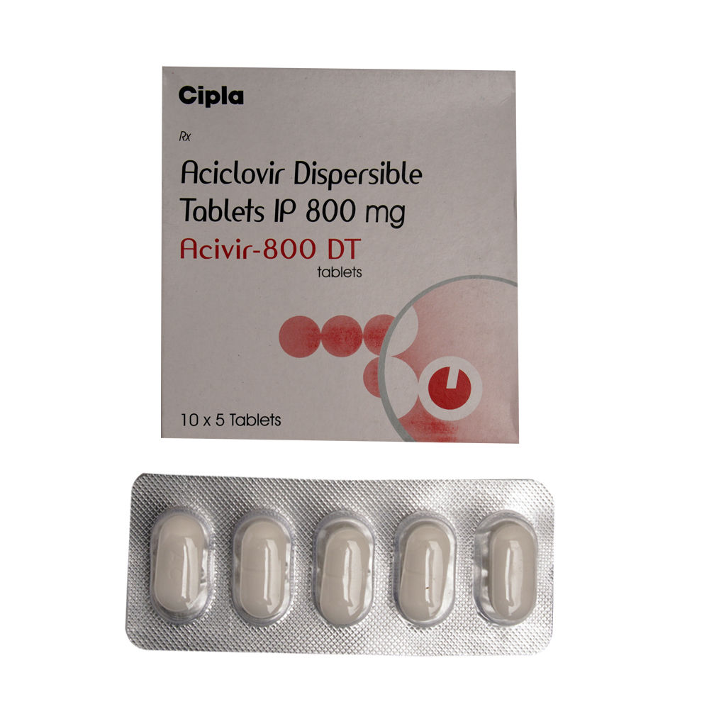 Buy Acivir 800DT 5 Tablets Online at Best Prices | Wellness Forever