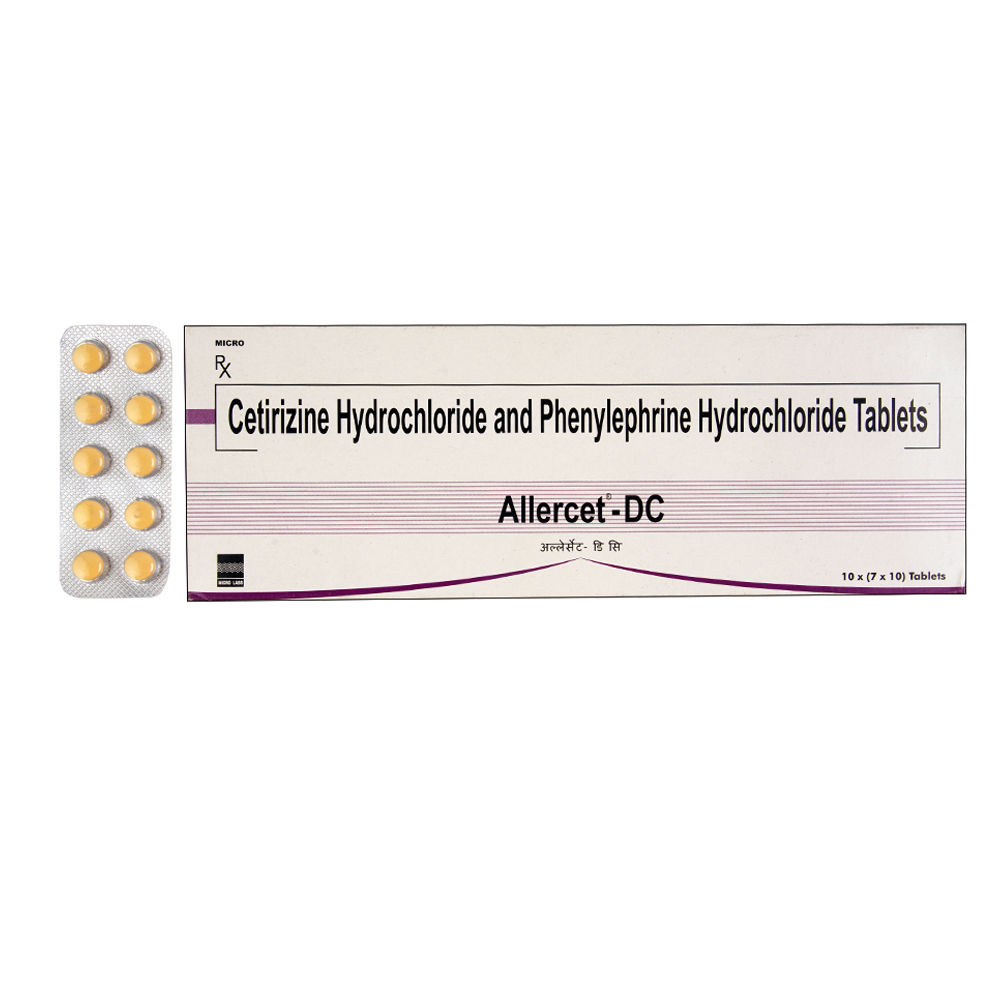 Buy Allercet-DC 10 Tablets Online at Best Prices | Wellness Forever