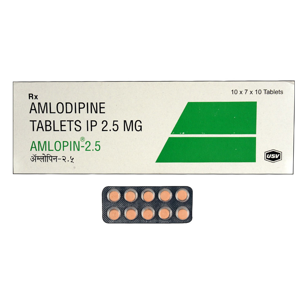Buy Amlopin 2.5mg 10 Tablets Online at Best Prices | Wellness Forever