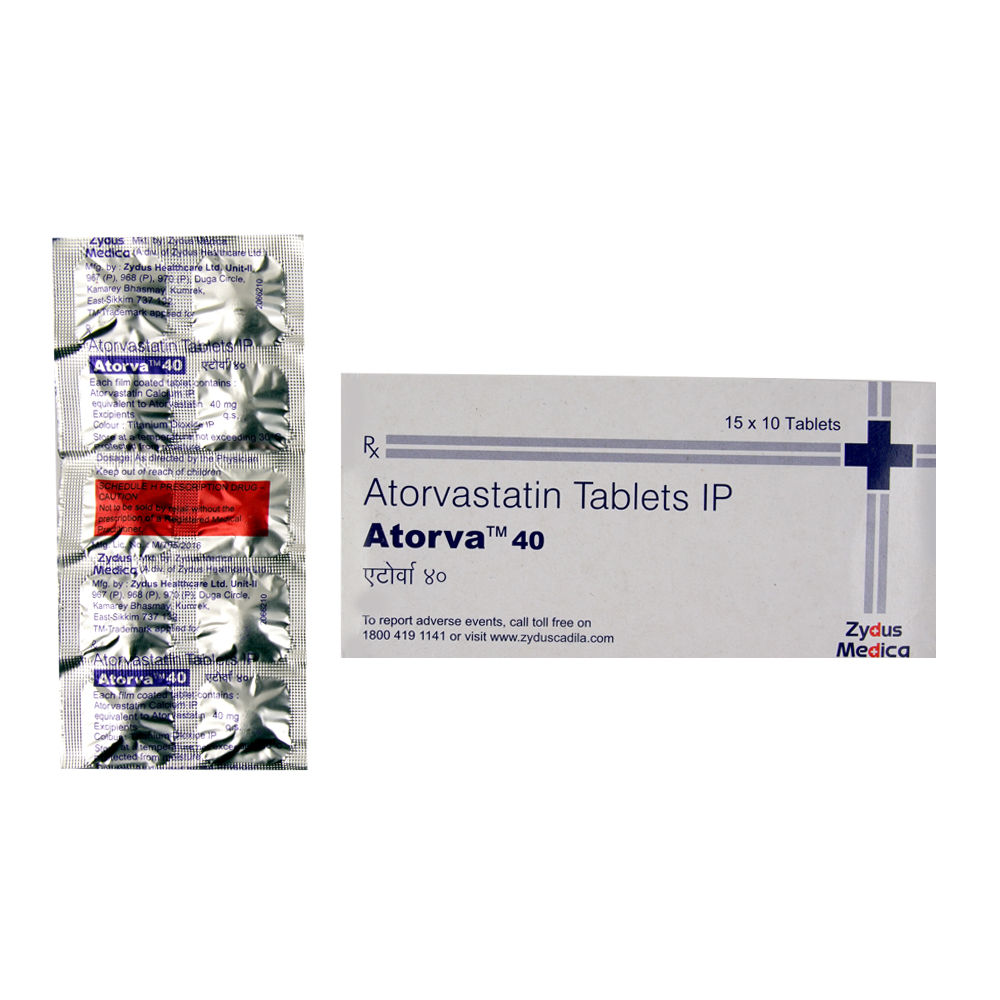 Buy Atorva 40mg 10 Tablets Online at Best Prices | Wellness Forever