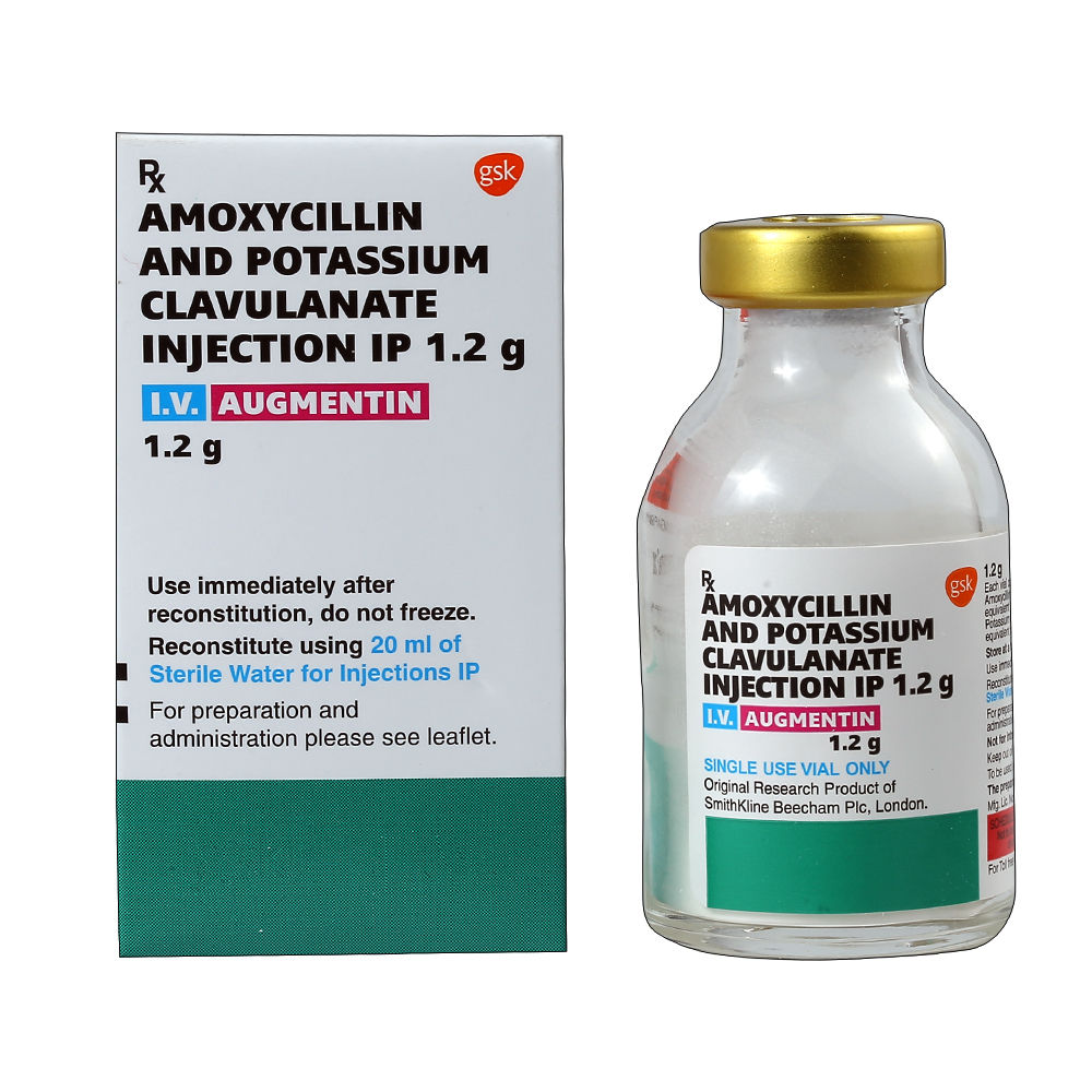 Buy Augmentin 1.2gm Injection Vial Online at Best Prices | Wellness Forever