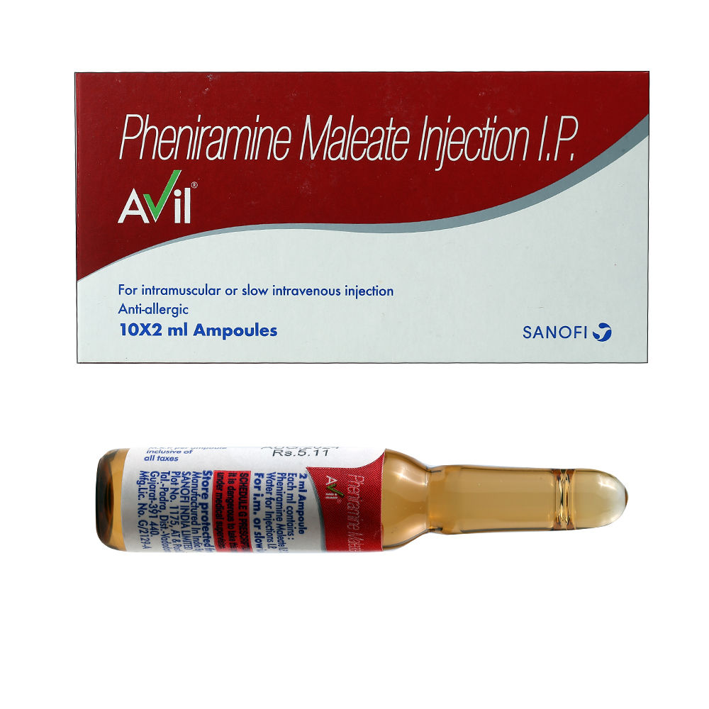 Buy Avil Injection 2 ml Ampoule Online at Best Prices | Wellness Forever