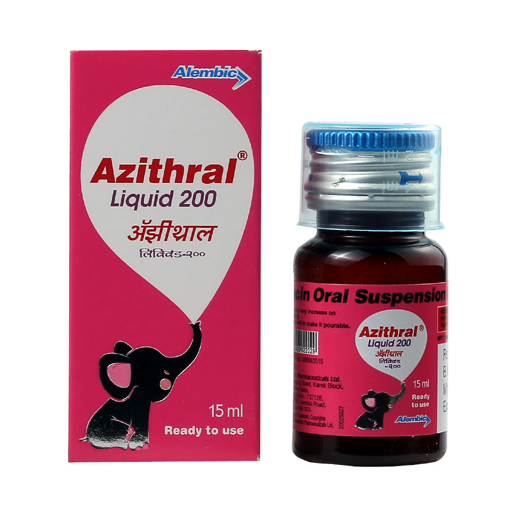 Buy Azithral 200mg Liquid 15 ml Online at Best Prices | Wellness Forever