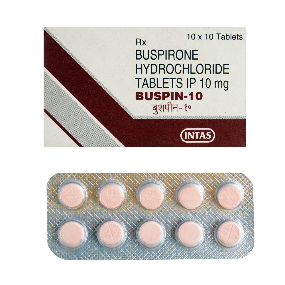 Buy Buspin 10mg 10 Tablets Online at Best Prices | Wellness Forever