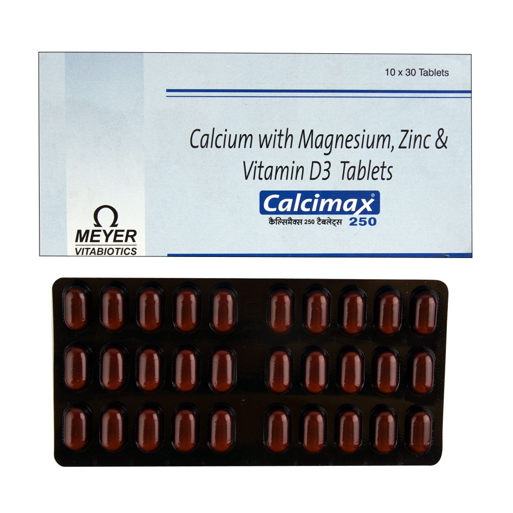 Buy Calcimax 250mg 30 Tablets Online at Best Prices | Wellness Forever