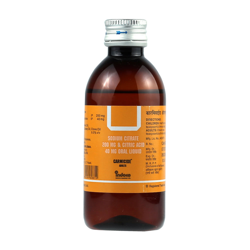 Buy Carmicide Adult Syrup 100 ml Online at Best Prices | Wellness Forever