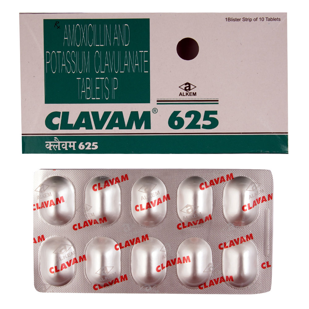 Buy Clavam 625mg 10 Tablets Online at Best Prices | Wellness Forever