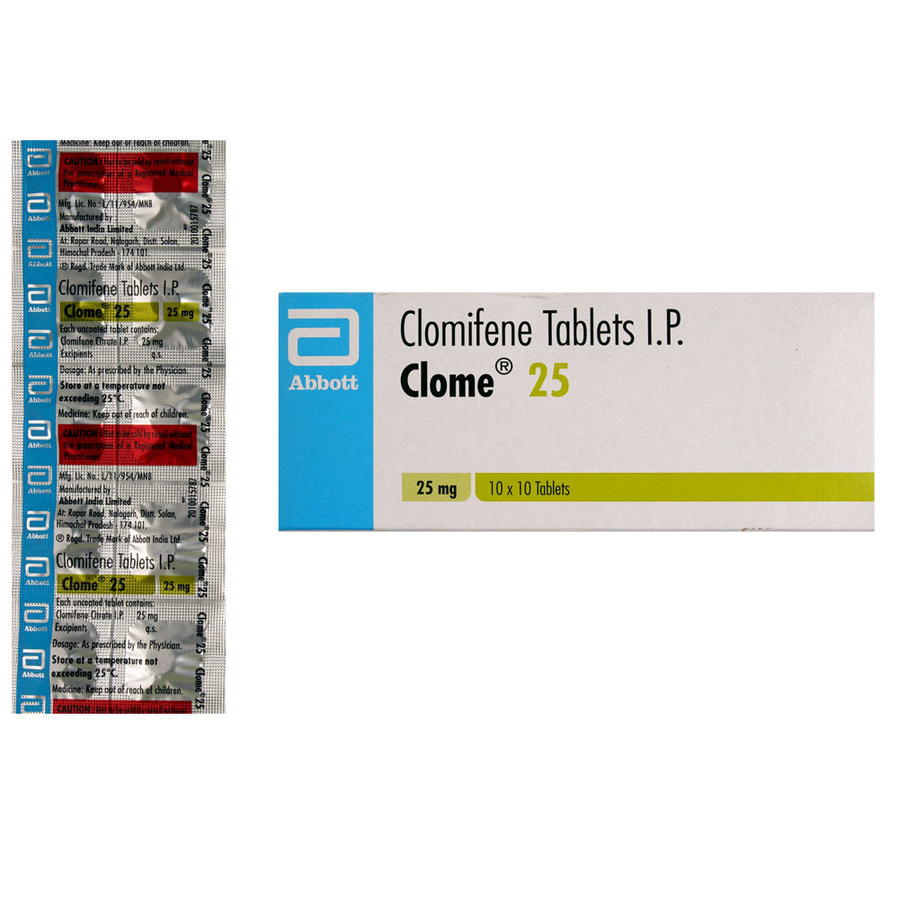 Buy Clome 25mg 10 Tablets Online at Best Prices | Wellness Forever