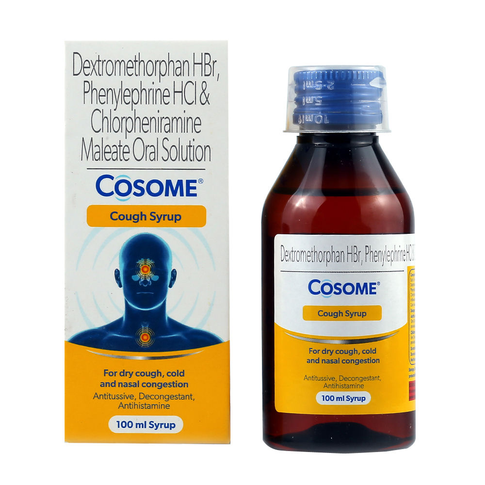 Buy Cosome Cough Syrup 100 ml Online at Best Prices | Wellness Forever