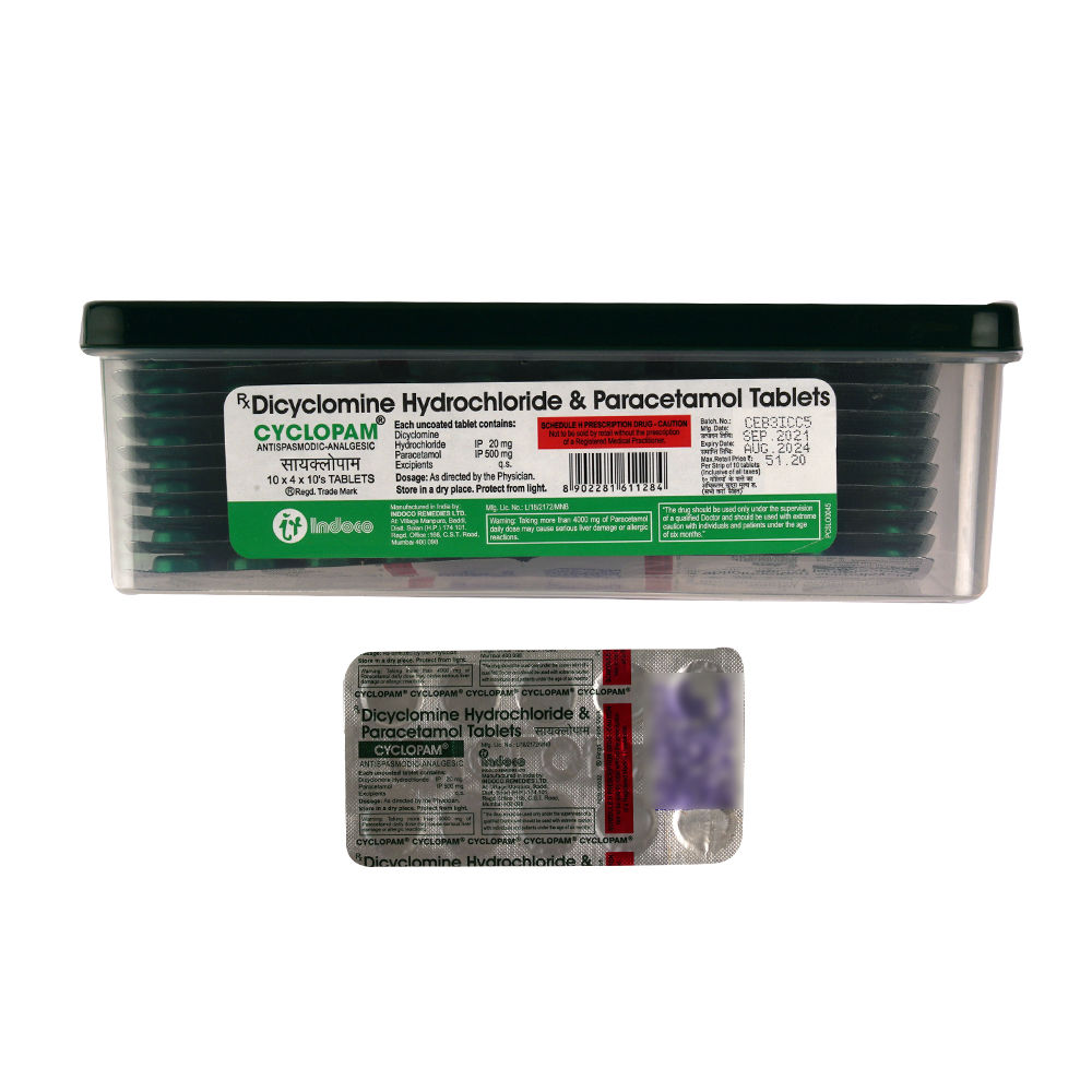 Buy Cyclopam 10 Tablets Online at Best Prices | Wellness Forever