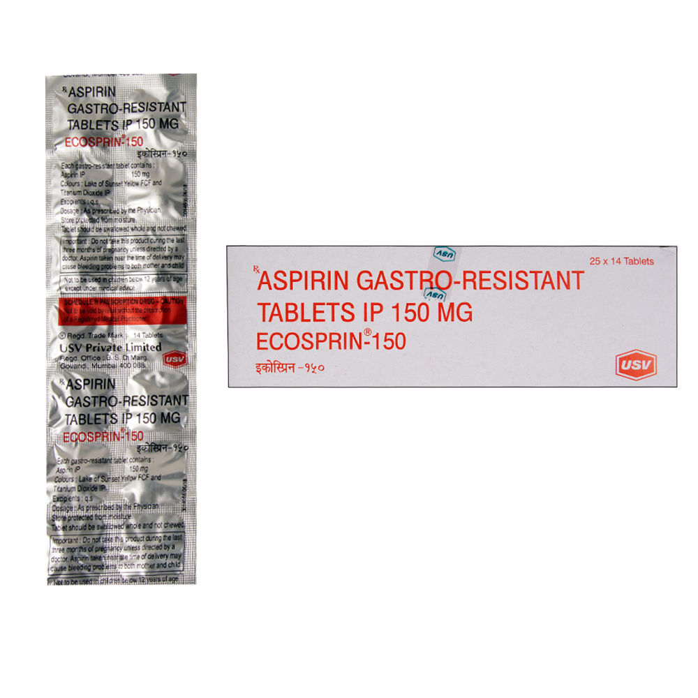 Buy Ecosprin 150mg 14 Tablets Online at Best Prices | Wellness Forever