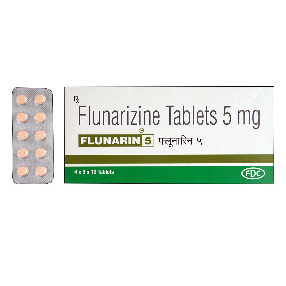 Buy Flunarin 5Mg 10 Tablets Online at Best Prices | Wellness Forever