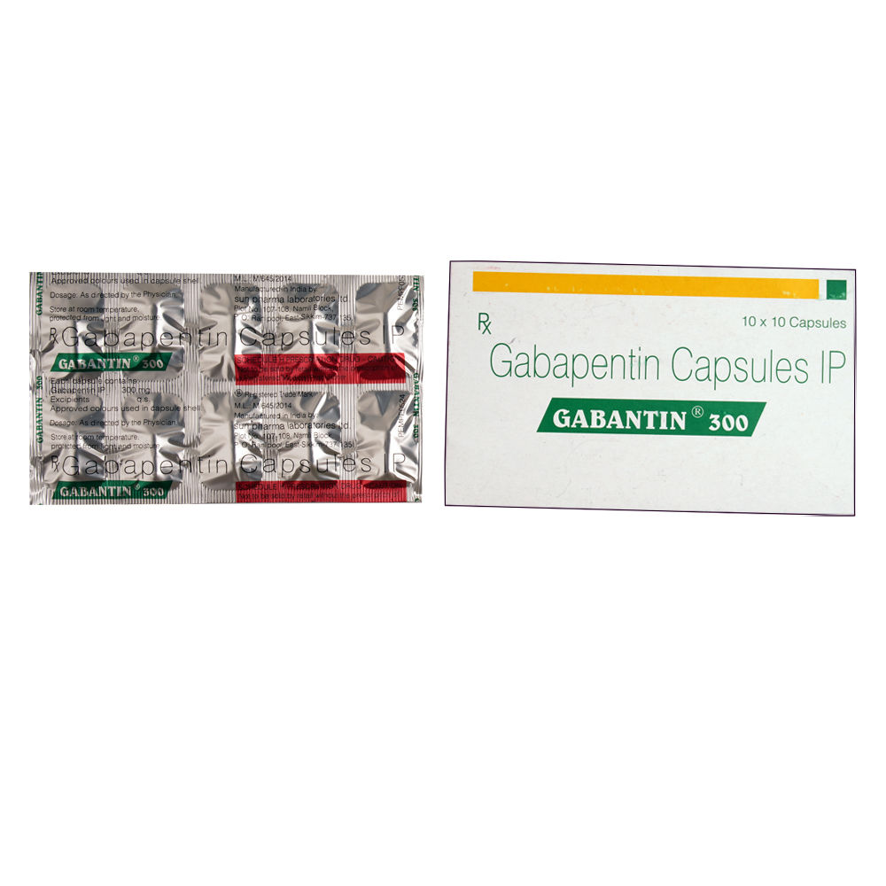 Buy Gabantin 300mg 10 Capsules Online at Best Prices | Wellness Forever