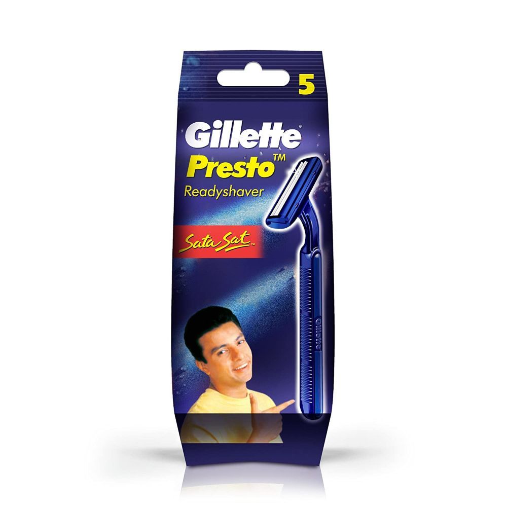 Buy Gillette Presto Disposable Razor, 5 pcs Online at Best Prices ...