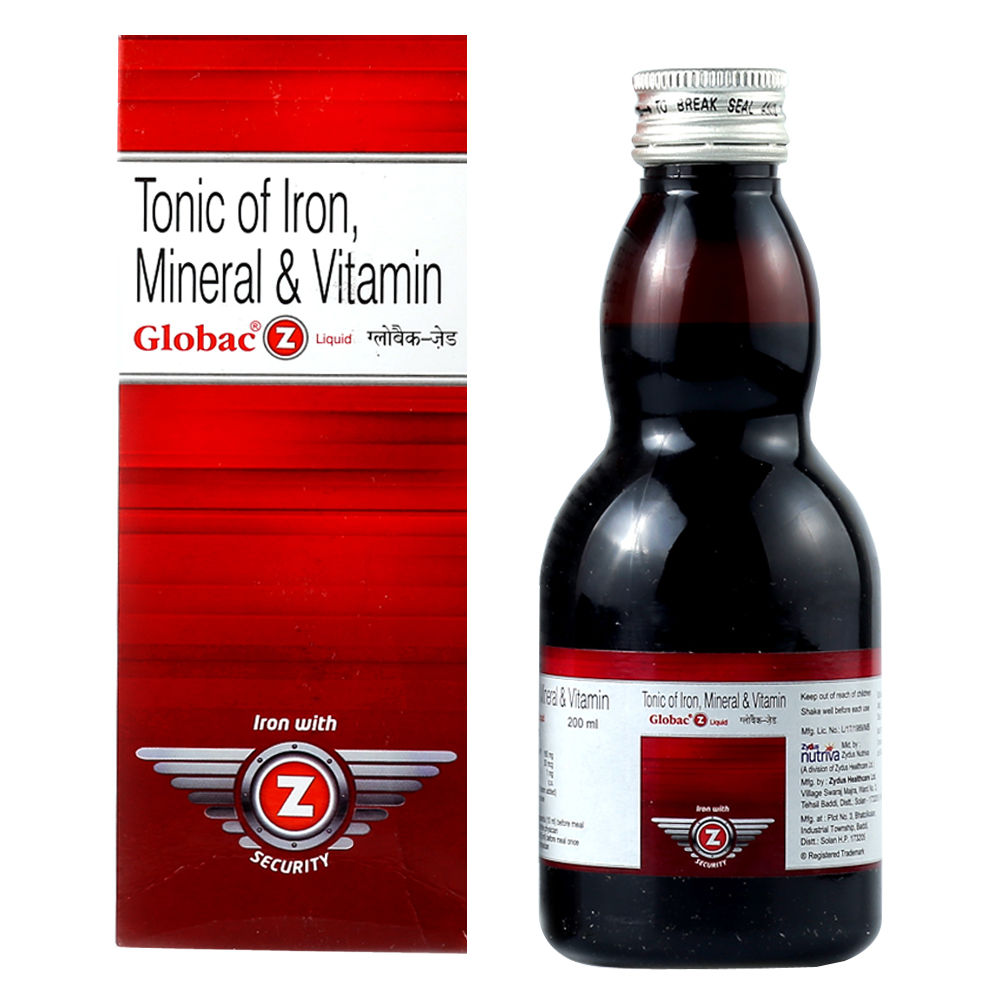 Buy Globac-Z Syrup 200 ml Online at Best Prices | Wellness Forever