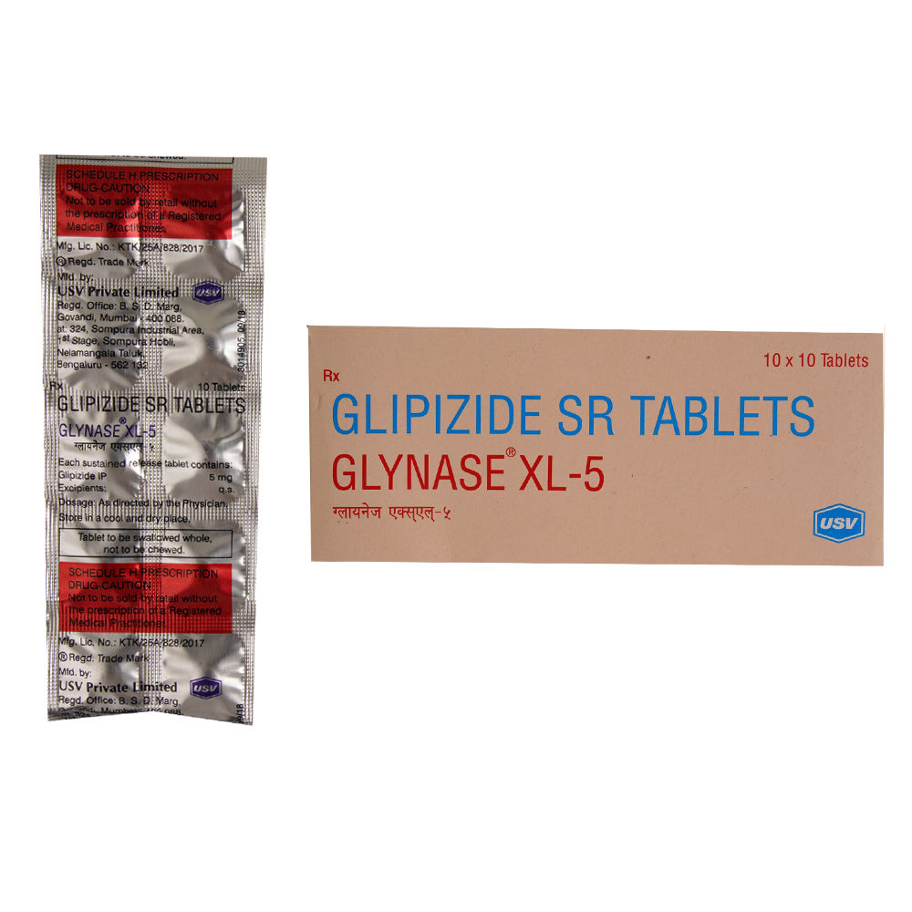Buy Glynase-XL 5mg 10 Tablets Online at Best Prices | Wellness Forever