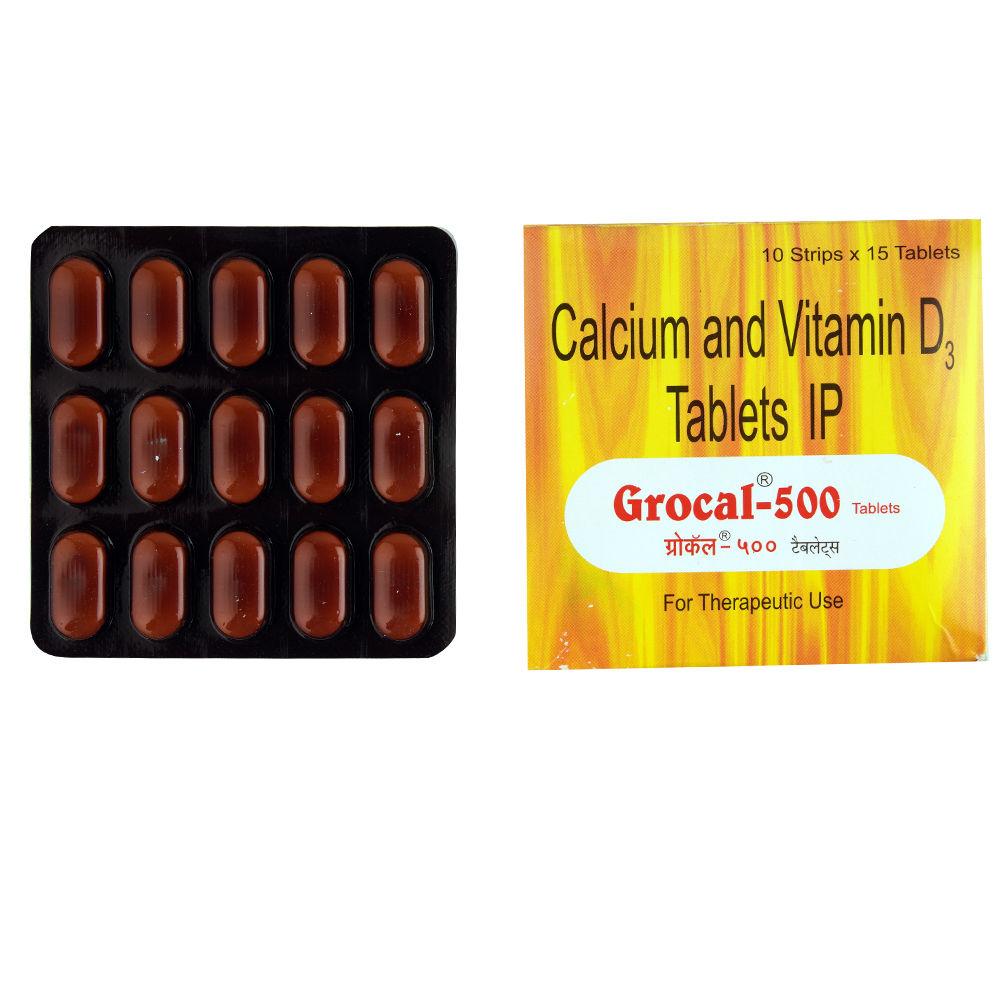 Buy Grocal 500mg 15 Tablets Online at Best Prices | Wellness Forever