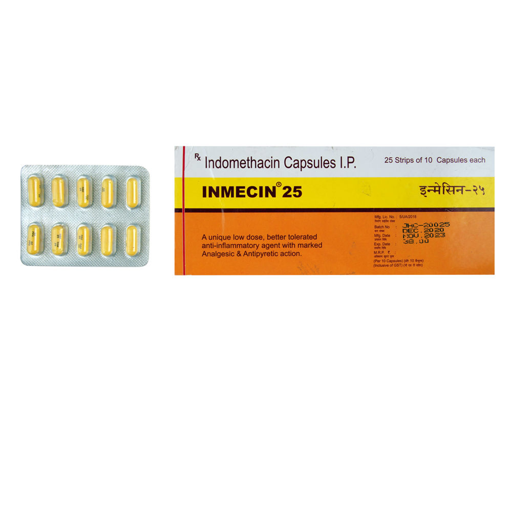 Buy Inmecin 25mg 10 Capsules Online at Best Prices | Wellness Forever