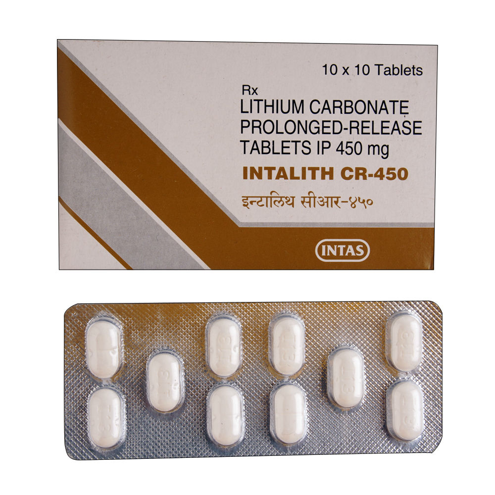 Buy Intalith-CR 450mg 10 Tablets Online at Best Prices | Wellness Forever