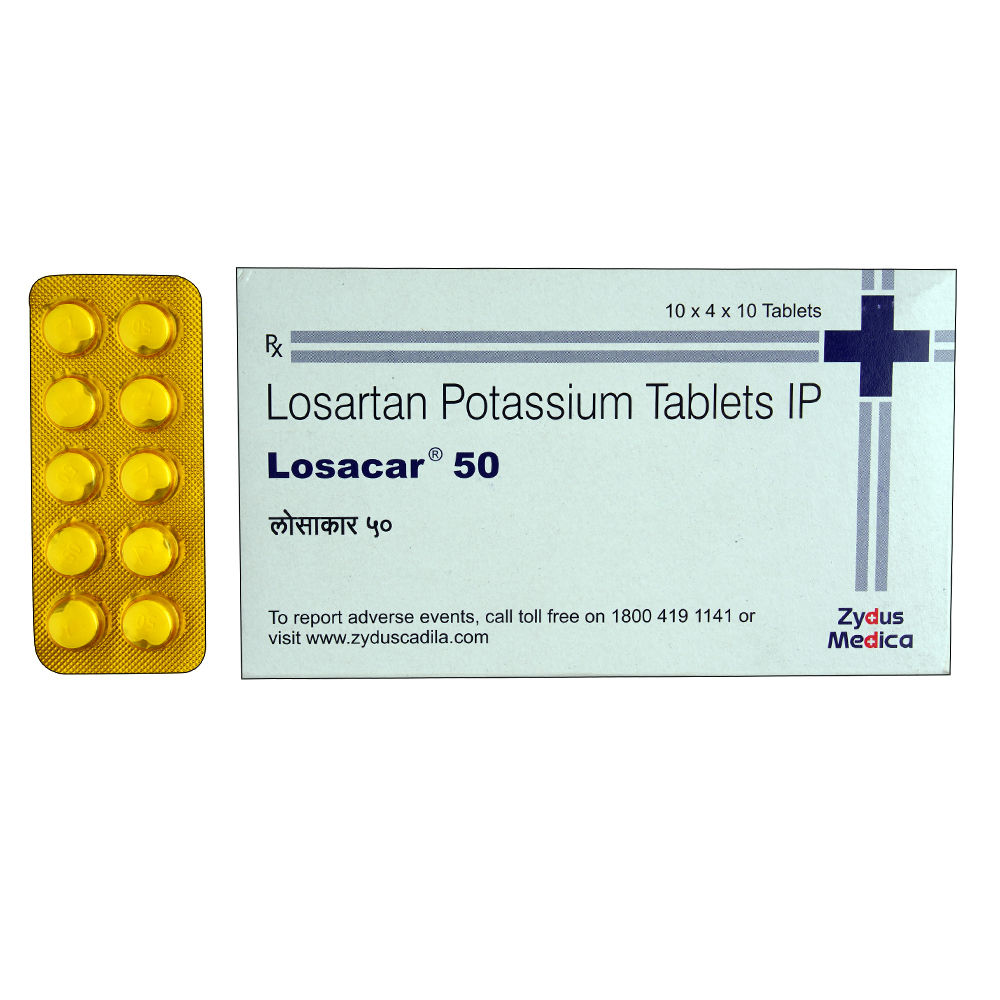 Buy Losacar 50mg 10 Tablets Online at Best Prices | Wellness Forever