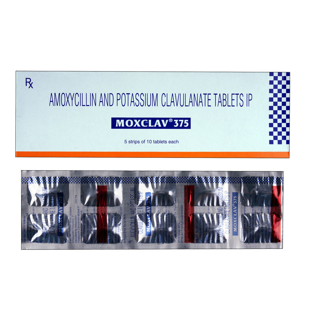 Buy Moxclav 375mg 10 Tablets Online at Best Prices | Wellness Forever