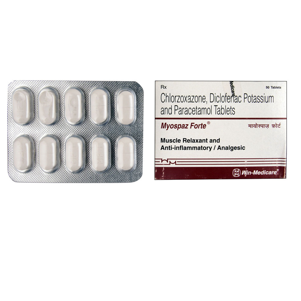 Buy Myospaz-Forte 10 Tablets Online at Best Prices | Wellness Forever