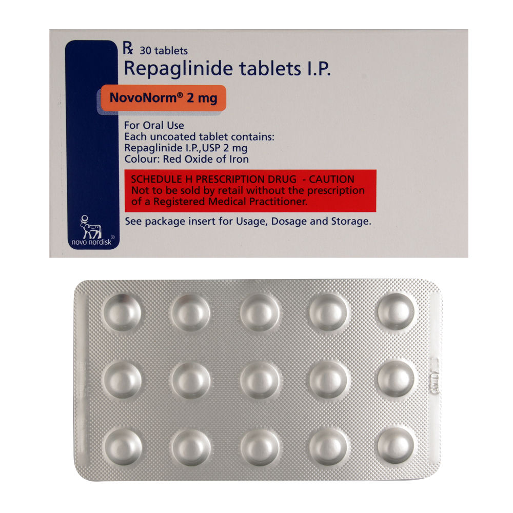Buy Novonorm 2mg 15 Tablets Online at Best Prices | Wellness Forever