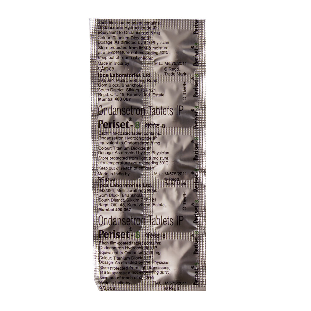 Buy Periset 8mg 10 Tablets Online at Best Prices | Wellness Forever
