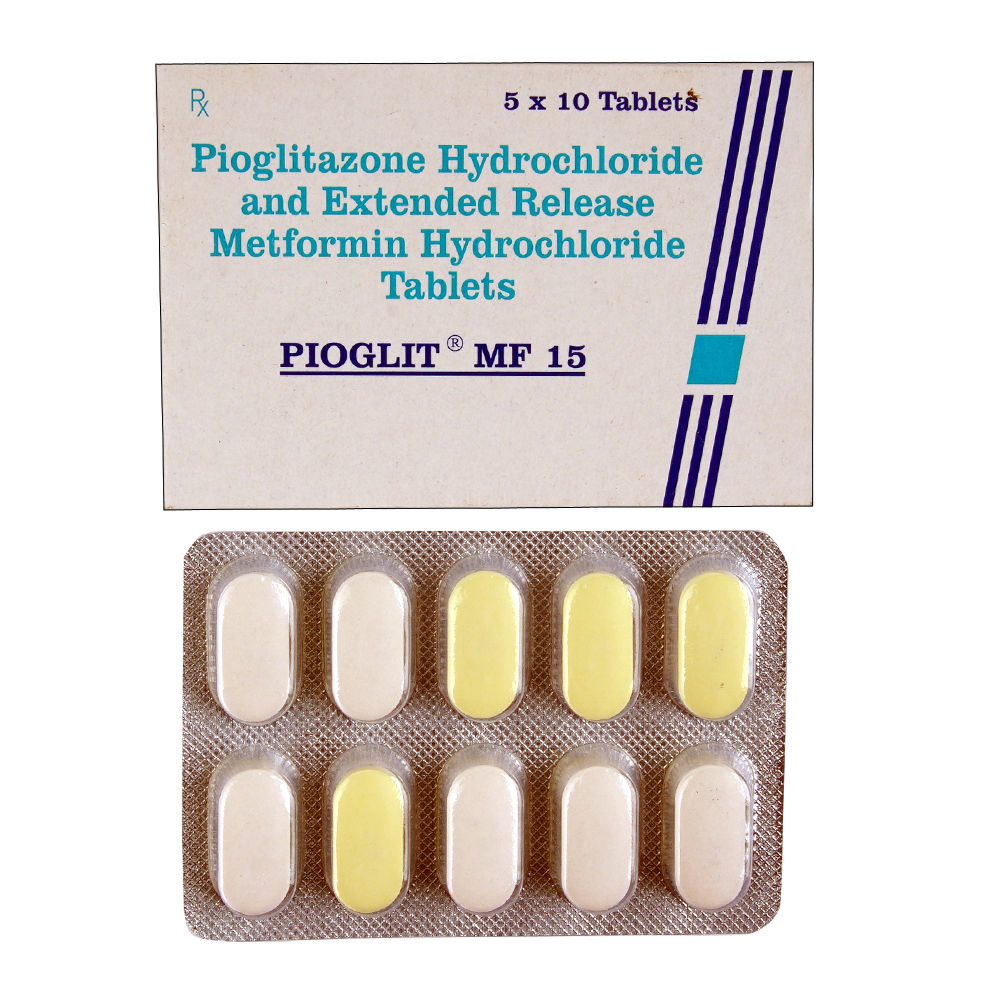 Buy Pioglit-MF 15mg 10 Tablets Online at Best Prices | Wellness Forever