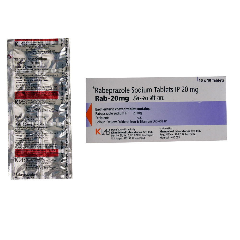 Buy Rab 20mg 10 Tablets Online at Best Prices | Wellness Forever
