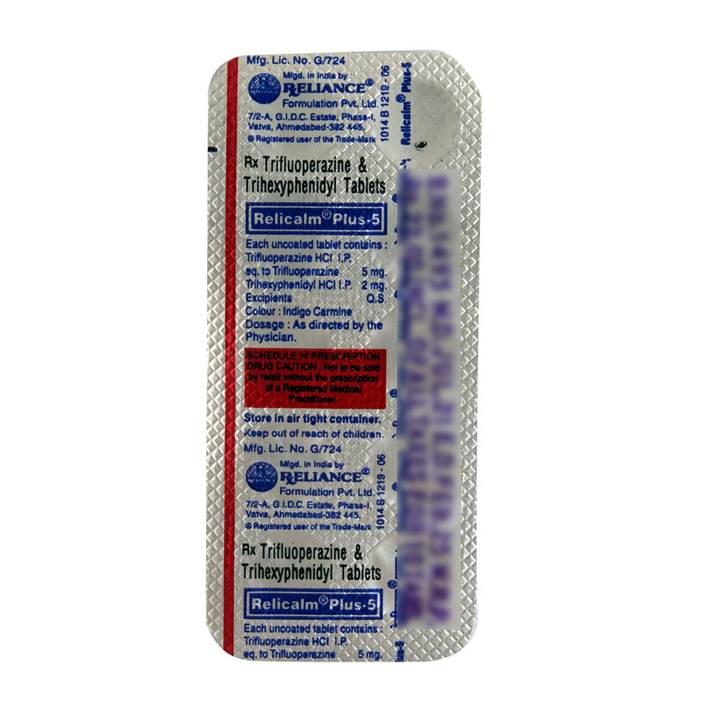 Buy Relicalm-Plus 5mg 10 Tablets Online at Best Prices | Wellness Forever