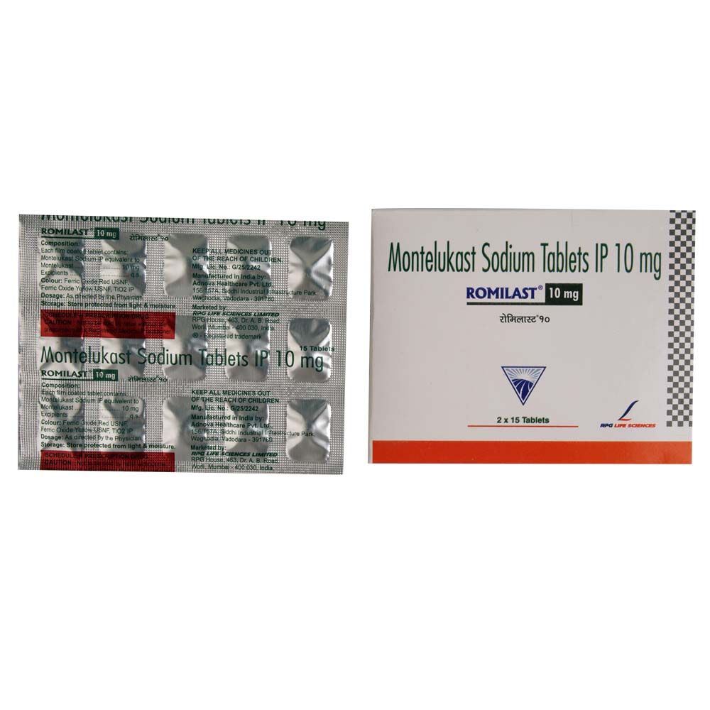 Buy Romilast 10mg 15 Tablets Online at Best Prices | Wellness Forever