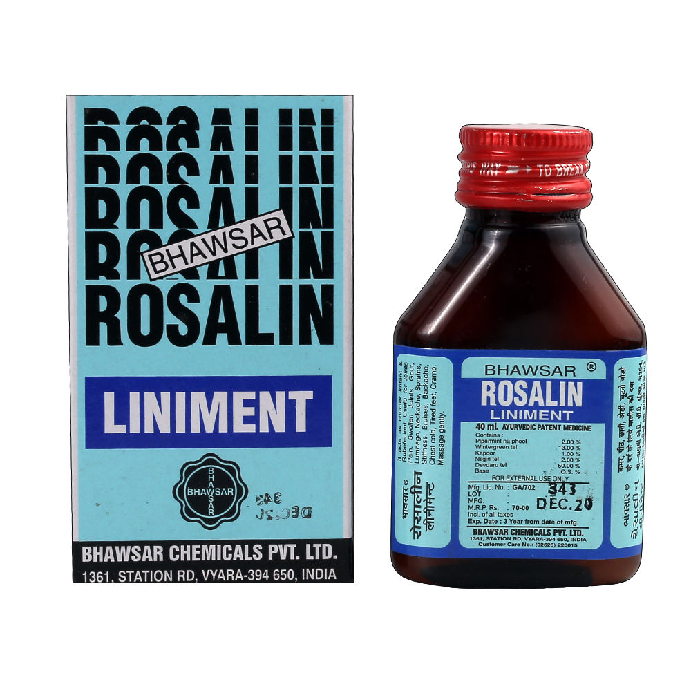 Buy Rosalin Liniment 40 ml Online at Best Prices | Wellness Forever