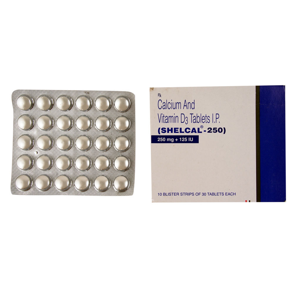 Buy Shelcal 250mg 30 Tablets Online at Best Prices | Wellness Forever