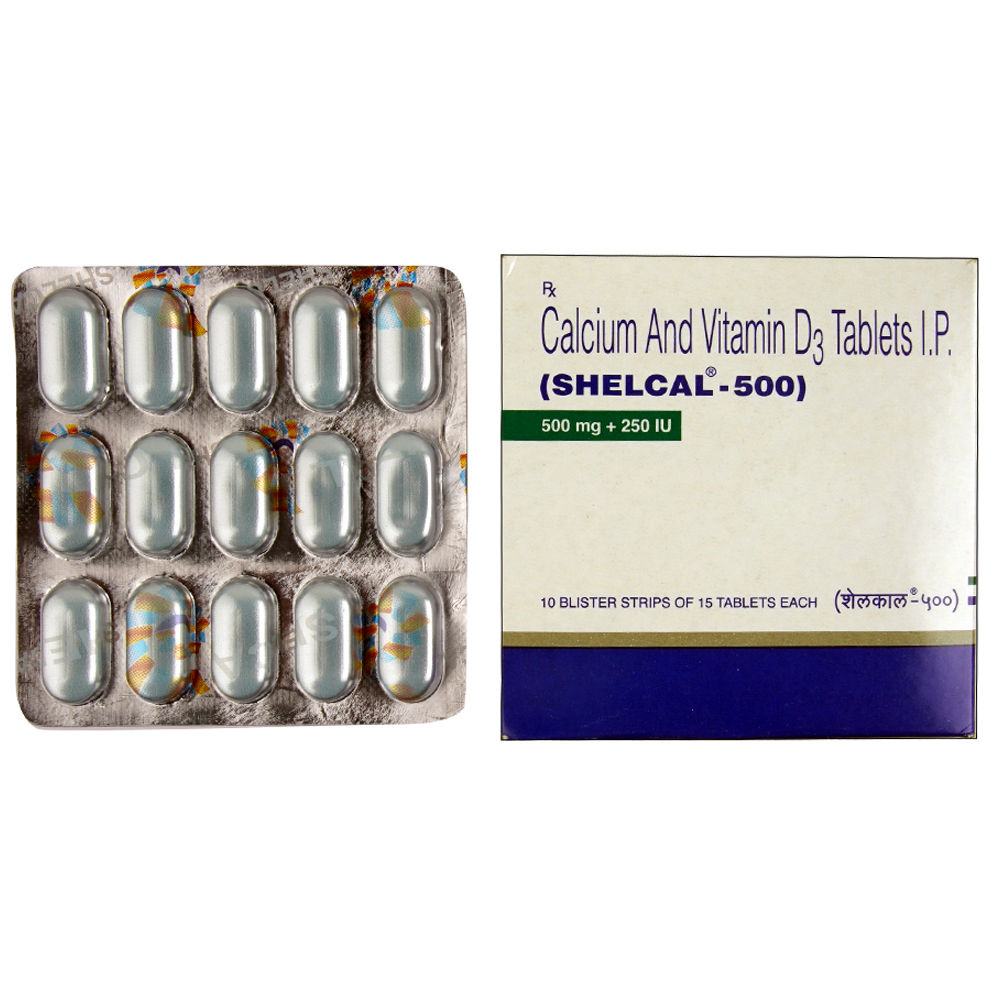Buy Shelcal 500mg 15 Tablets Online at Best Prices | Wellness Forever