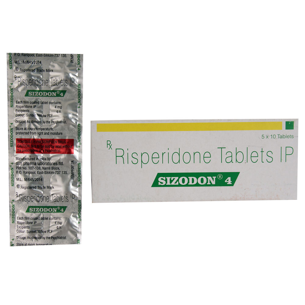 Buy Sizodon 4mg 10 Tablets Online at Best Prices | Wellness Forever