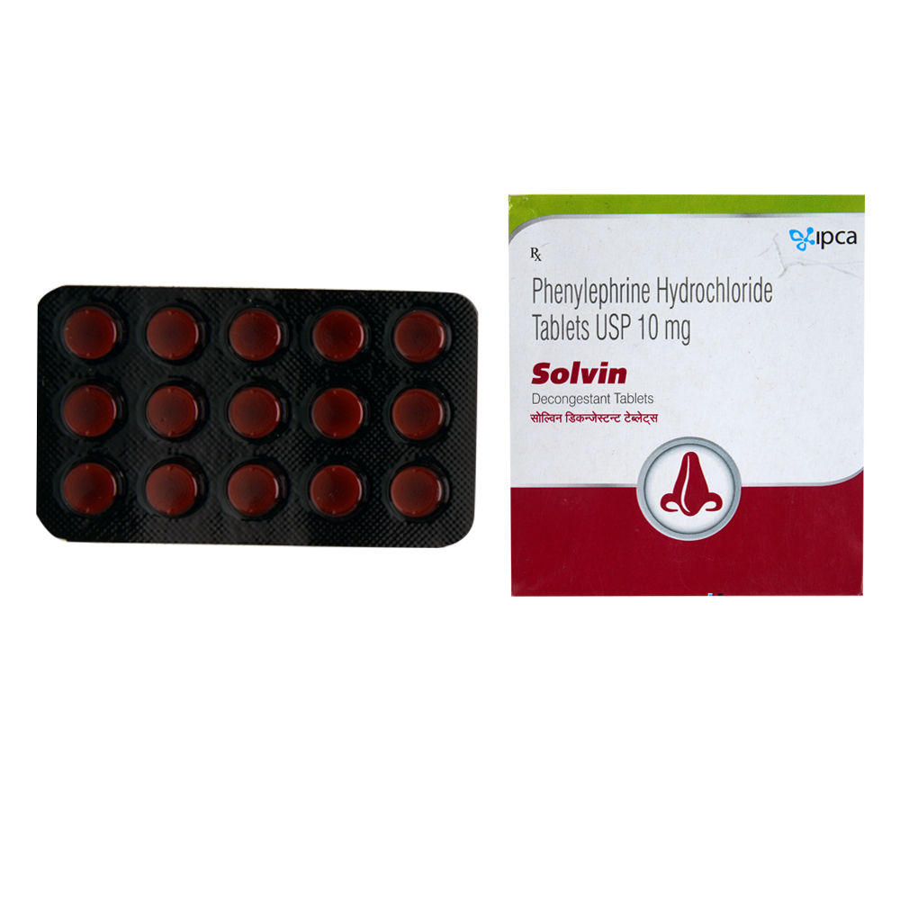 Buy Solvin Decongestant 15 Tablets Online at Best Prices | Wellness Forever