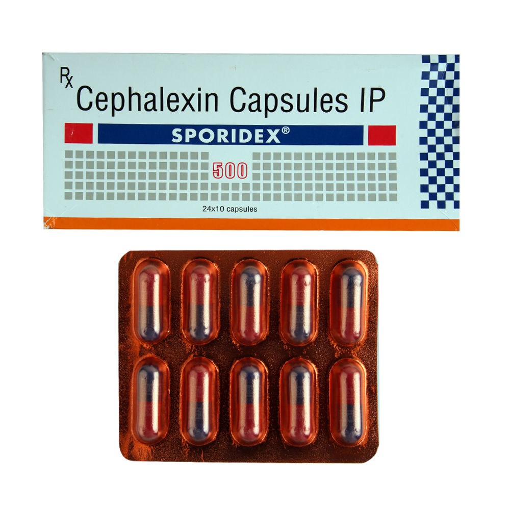 Buy Sporidex 500mg 10 Capsules Online at Best Prices | Wellness Forever