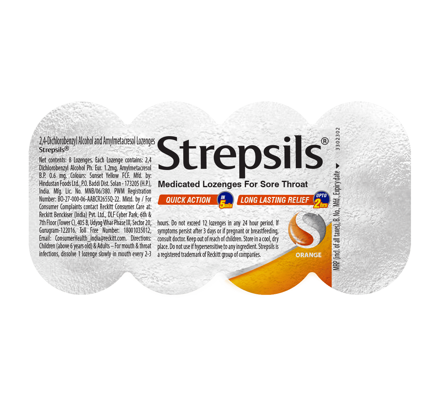 Buy Strepsils Lozenges, Orange, 8 tablets Online at Best Prices ...