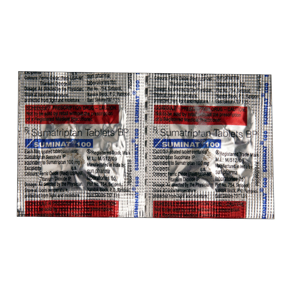 Buy Suminat 100mg 1 Tablet Online at Best Prices | Wellness Forever