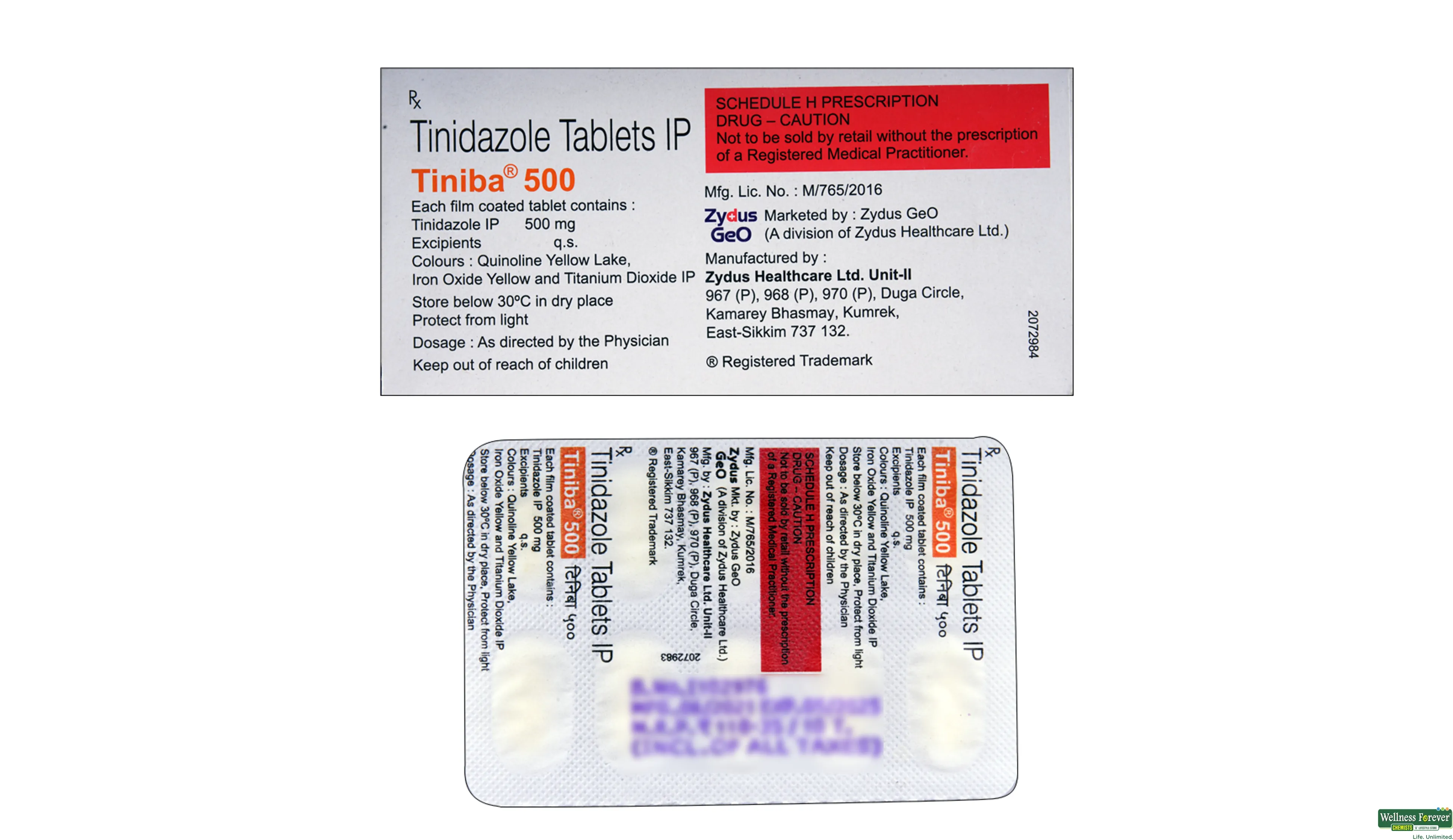 Buy Tiniba 500mg 10 Tablets Online at Best Prices | Wellness Forever Buy Tiniba 500mg 10 Tablets Online at Best Prices | Wellness Forever