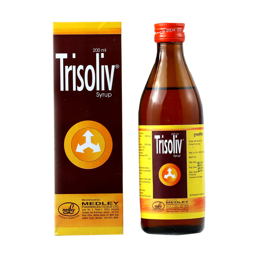 Buy Trisoliv Syrup 200 ml Online at Best Prices | Wellness Forever