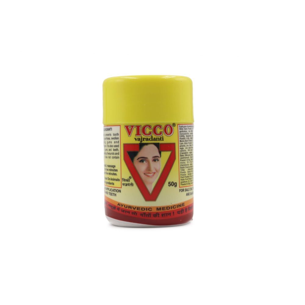 Buy Vicco Vajradanti Tooth Powder 50g Online at Best Prices | Wellness ...